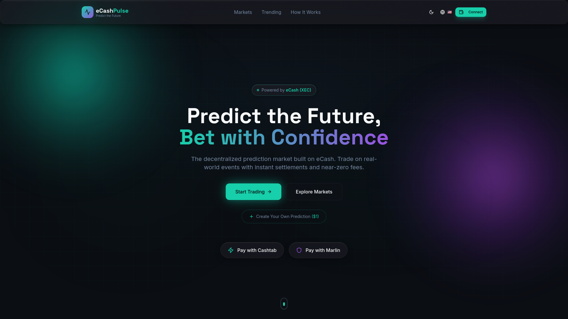 eCash Pulse - Decentralized Prediction Market